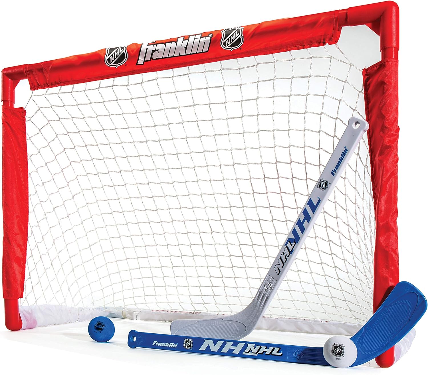 Franklin Sports NHL s Mini Hockey Set - Includes 1 Knee Hockey Goal ...