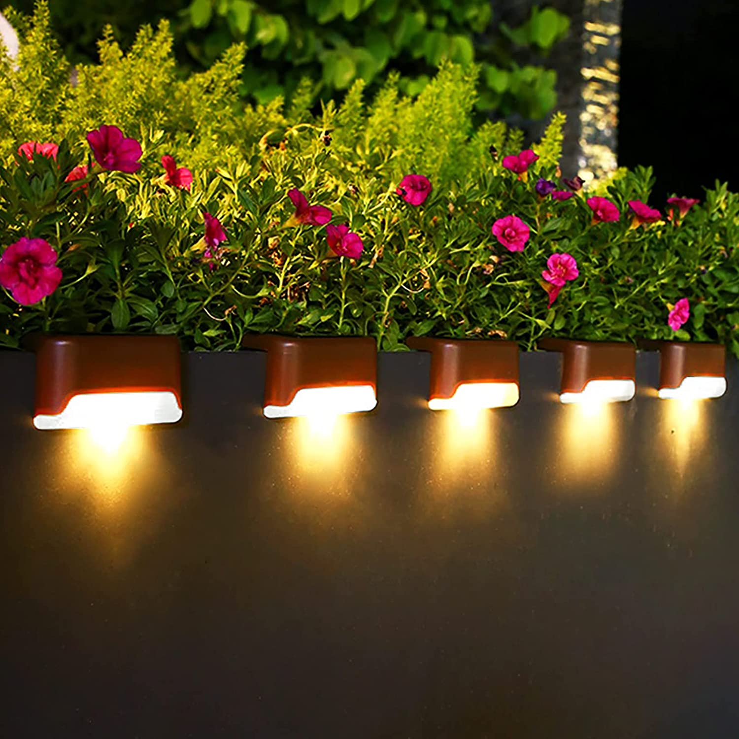 8-Pack Solar LED Deck & Step Lights – Infinite Basics
