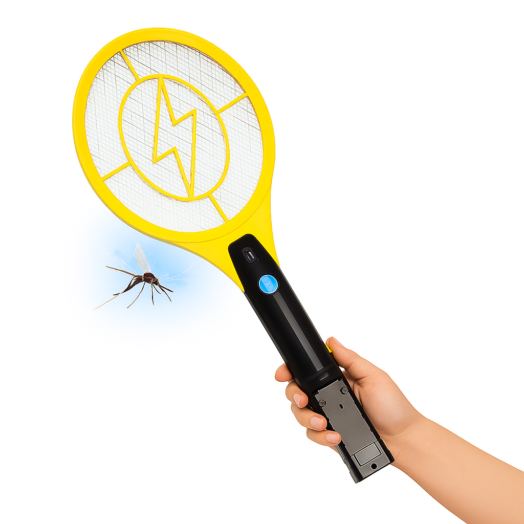 Electric Bug Zapper Racket – Battery Operated Handheld Insect Killer f ...