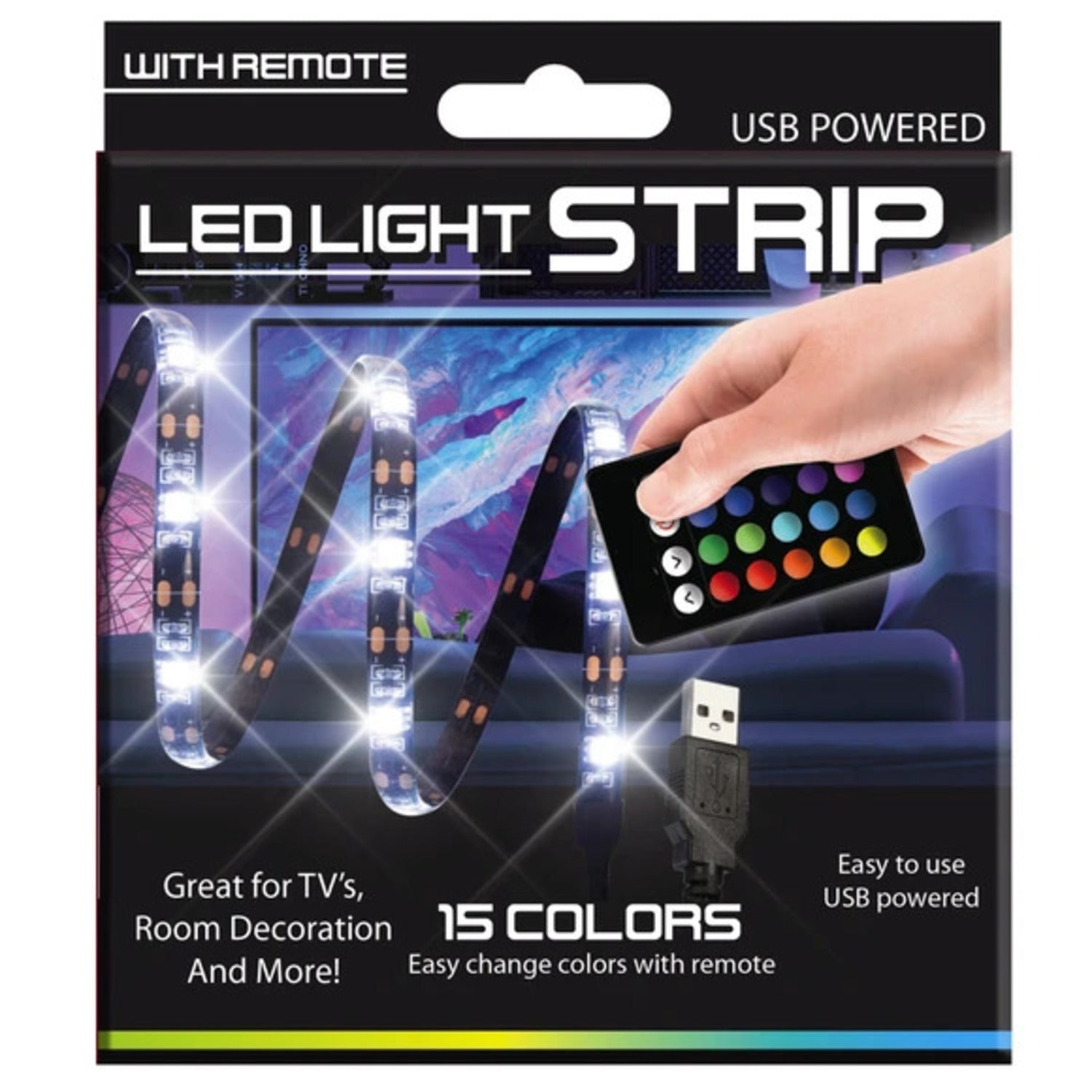 RGB LED 3’ Light Strip with Remote – Infinite Basics