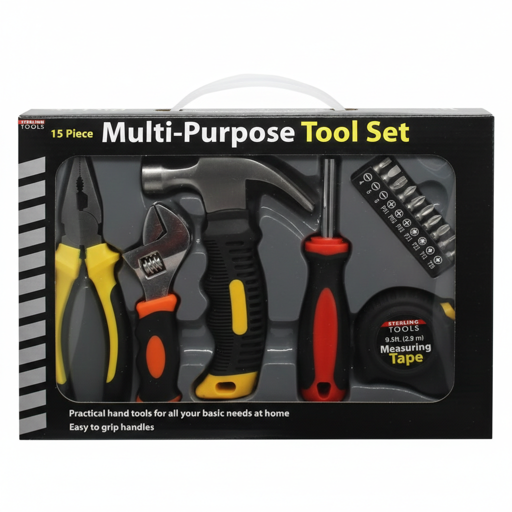 All-in-One Multi-Purpose Household Tool Set with Essential Hand Tools ...