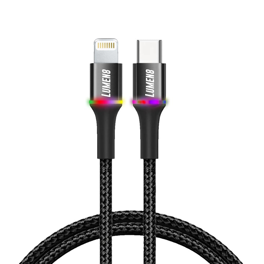 6ft RGB Braided Lightning to Type-C Cable PLED49 – Infinite Basics
