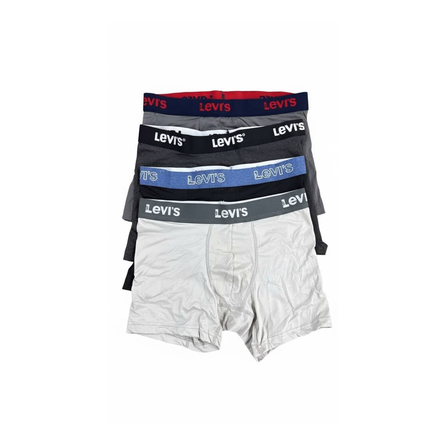 Levi’s Men’s Microfiber Boxer Briefs – 4 Pack, Soft Stretch Comfort, A ...