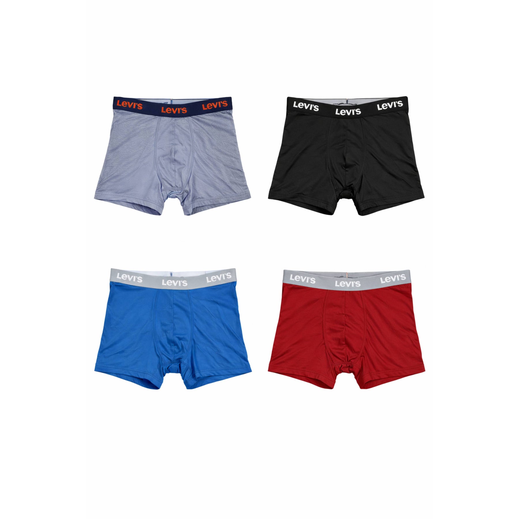 Levi’s Men’s Microfiber Boxer Briefs – 4 Pack, Soft Stretch Comfort, A ...